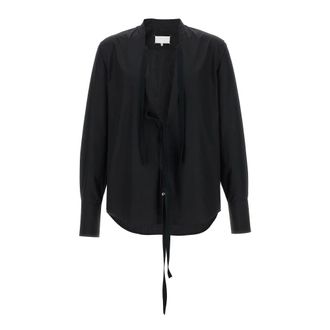 Maison Margiela Baumwoll-Popeline-Hemd - - Shirts - Herren - Schwarzk - L