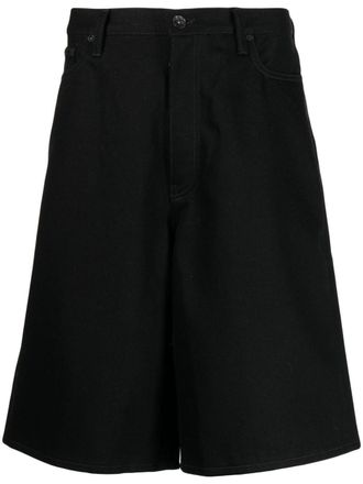 Off-white bermuda &agrave; logo imprim&eacute; - Noir
