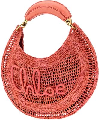 Chlo&eacute; Raffia Shoulder Bag
