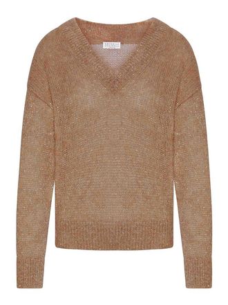 Brunello Cucinelli Rundhalspullover - Braun