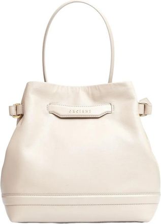 Orciani Beuteltaschen - Ivory Leather Bucket Bag - Gr. unisize - in Beige - für Damen