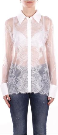 Blugirl Femme, Blouses et Chemises, Blanc, Taille: 42 FR Blugirl Chemises