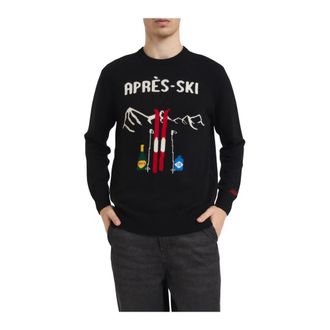 MC2 Saint Barth Heron Crewneck - - Knitwear - Herren - Schwarzk - XL