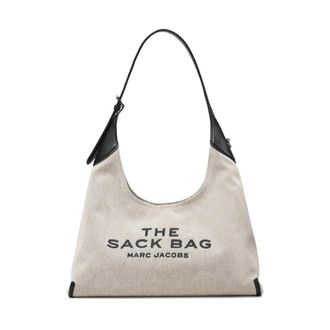 Marc Jacobs Femme, Sacs, Beige, Taille: ONE Size Canvas Belted Sack Bag
