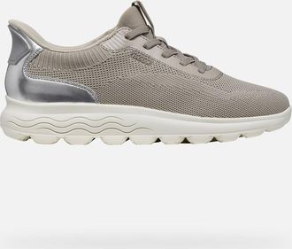 Geox Schuhe Spherica Plus Dame Grau/silber