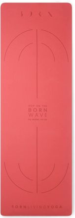 Born Living Yoga Mat Wave - Tapis de yoga 6 mm - Corail coucher de soleil-rose