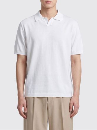KANGRA Polo &agrave; manches courtes en tricot de soie et cachemire
