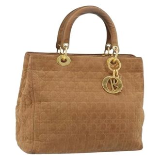 Dior Sac &agrave; main vintage en nylon Pre-owned - Femme - Pre-owned - Brun - Taille: ONE Size