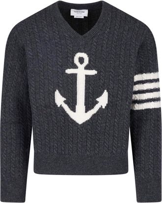 Thom Browne Jungfernwollcardigan