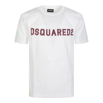 Dsquared2 Cool Football Fit T-Shirt - - Tops - Herren - Wei&szlig; - S