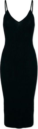 Jil Sander Femme, Robes, Noir, Taille: 38 FR Robe en laine &agrave; &eacute;paules d&eacute;nud&eacute;es