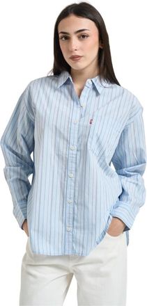 Levi's Femme, Blouses et Chemises, Multicolore, Taille: 38 FR Vertical Striped Shirt