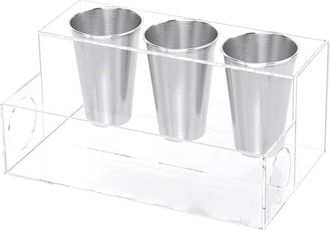 Generic Hair Tool Organizer - Acrylic Styling Station, Bathroom Countertop Rack for Dryers, Curlers, Brushes, Combs, Clips, Vanity Setup Stand for Salon Beaut