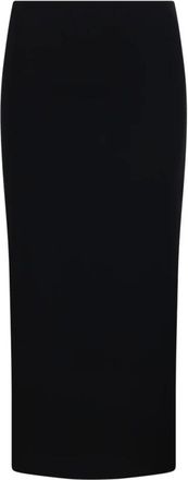 Max Mara Femme, Jupes, Noir, Taille: 34 FR Jupe Midi Compact Cr&ecirc;pe Jersey