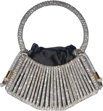 Hibourama Bags Femme, Sacs, Gris, Taille: ONE Size Diamante