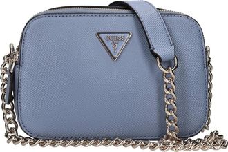 Guess Femme, Sacs, Bleu, Taille: ONE Size Sac bandouli&egrave;re &agrave; logo