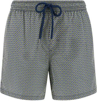 Boggi Milano Homme, Maillots de bain, Jaune, Taille: S Maillot de bain &agrave; imprim&eacute; g&eacute;om&eacute;trique