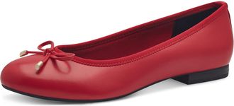 Marco Tozzi Damen Ballerinas mit Schleife Vegan, Rot (Red), 36 EU