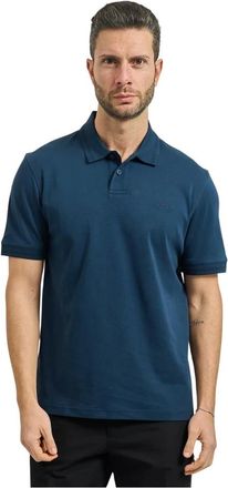 HUGO BOSS Homme, Tops, Bleu, Taille: 5XL Interlock Polo