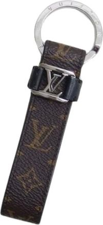 Louis Vuitton unisex, Pre-owned, Noir, Taille: ONE Size Porte-cl&eacute;s en toile Pre-owned