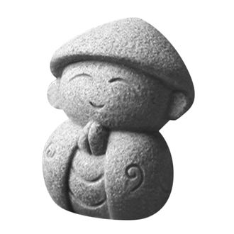 Milisten Kleiner Buddha Figur Dekoration Niedliches Maitreya Ornament Für Zen Garten Bonsai Teetisch Langlebig Aus Imitat-Limestone Stabil Einzigartig Gestalte