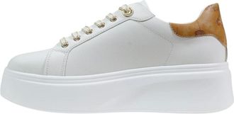 Alviero Martini 1A Classe Femme, Chaussures, Blanc, Taille: 41 EU Oversized Platform Baskets