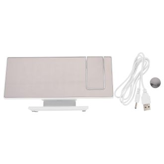 Hemobllo Digitaler Wecker mit 180&deg; Drehbarem Projektor USB Betrieben Gro&szlig;es HD Display Ger&auml;uschlos f&uuml;r Schlafzimmer und B&uuml;ro