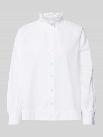 Rich & Royal Regular Fit Hemdbluse mit Stehkragen