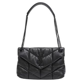 Saint Laurent Pre-owned Kleine Spielzeug Puffer Umh&auml;ngetasche - - Pre-owned - Damen - Schwarzk - ONE SIZE