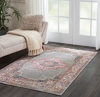 Nourison Blue Passion Area Teppich PSN03 39X59 grau