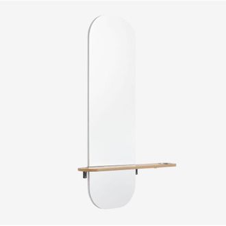 Sklum Verique Flur aus mdf mit Spiegel Braun Natur - Sklum