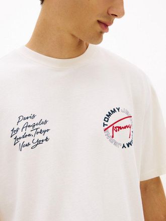 Tommy Jeans T-Shirt TJM RELAXED SIGN CIRCLE mit Markenprint