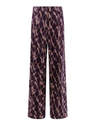 Dries Van Noten Casual Hose - Lila