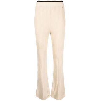 Sonia Rykiel Casual Braune Hose Baumwolle Viskose Polyester - - Trousers - Damen - Beige - L