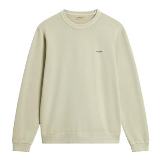 Woolrich Homme, Sweatshirts et sweats &agrave; capuche, Vert, Taille: L Felpa girocollo