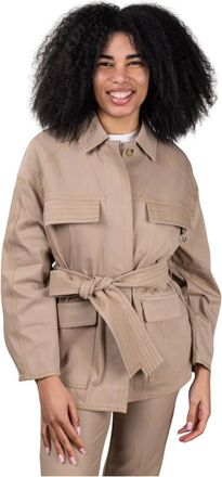 Max Mara Femme, Vestes, Brun, Taille: 42 FR Vestes L&eacute;g&egrave;res