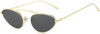 Generic Lunettes De Soleil Décoratives En Métal For Femmes Et Hommes, Idéales For La Conduite, Les Vacances Plein Air Ou(Gold)