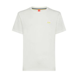 Sun 68 Spezielles gef&auml;rbtes Baumwoll-T-Shirt - - Tops - Herren - Wei&szlig; - S