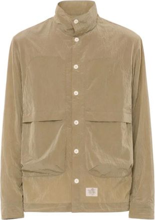 RANRA Ranra, Homme, Vestes, Beige, Taille: M Epitome Shiny Nylon LS Overshirt