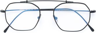 L.G.R Brille mit doppeltem Steg - Schwarz