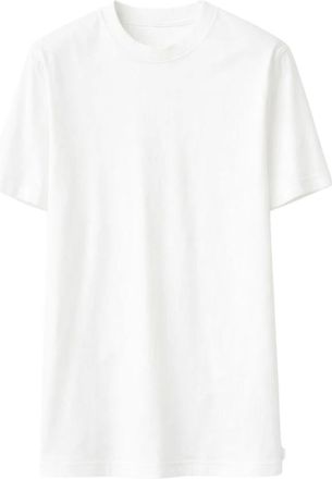 Paolo Pecora Homme, Tops, Blanc, Taille: M T-shirt &agrave; manches courtes et col rond