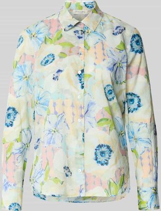 Christian Berg Regular Fit Hemdbluse mit floralem Allover-Print