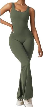 ORANDESIGNE Femme Combinaison Courte de Sport, Sexy Gym Combishort dÉté Moulante Jumpsuit de Yoga sans Manches, Stretch Une Pièce Survêtements Côtelé Barboteuses 