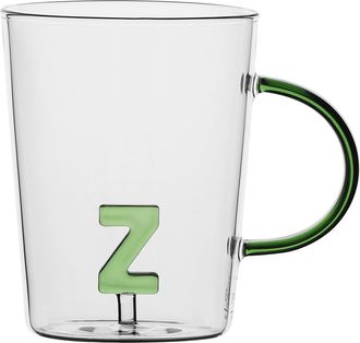 La Porcellana Bianca Tasse Buchstabe Z aus Borosilikatglas, Fassungsverm&ouml;gen 400 ml, Kollektion Allalettera