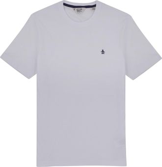 Original Penguin Herren Kleinem Logo-Stickerei T-Shirt, Hellweiß, 118, XL