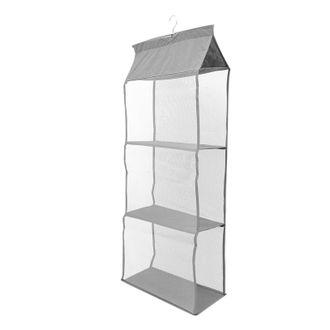 Lurrose H&auml;ngende Aufbewahrungstasche mit Haken Dreischichtiger Staubschutz Organizer Transparenter Aufbewahrungsbeutel f&uuml;r Handtaschen Schuhe und Kleidung Rob