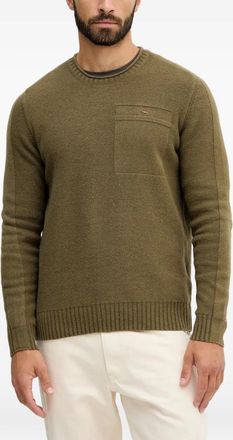 Aeronautica logo-detail sweater - Gr&uuml;n