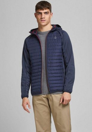 Jack & Jones Steppjacke JJEMULTI mit Kapuze und Futter unifarben, modisch, regular fit, Polyester