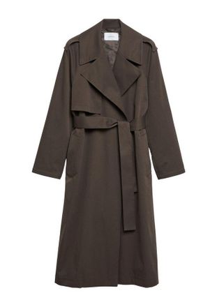Comma Trenchcoat Outdoor-Mantel Trench Coat mit Logo-G&uuml;rtel