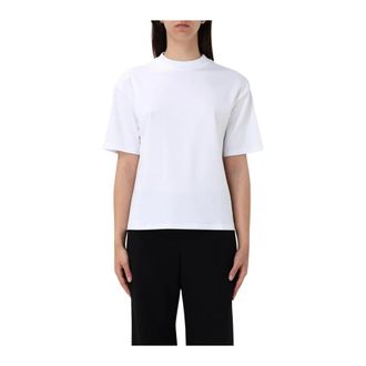 Theory Femme, Tops, Blanc, Taille: 38 FR Tee-shirt blanc &agrave; manches courtes